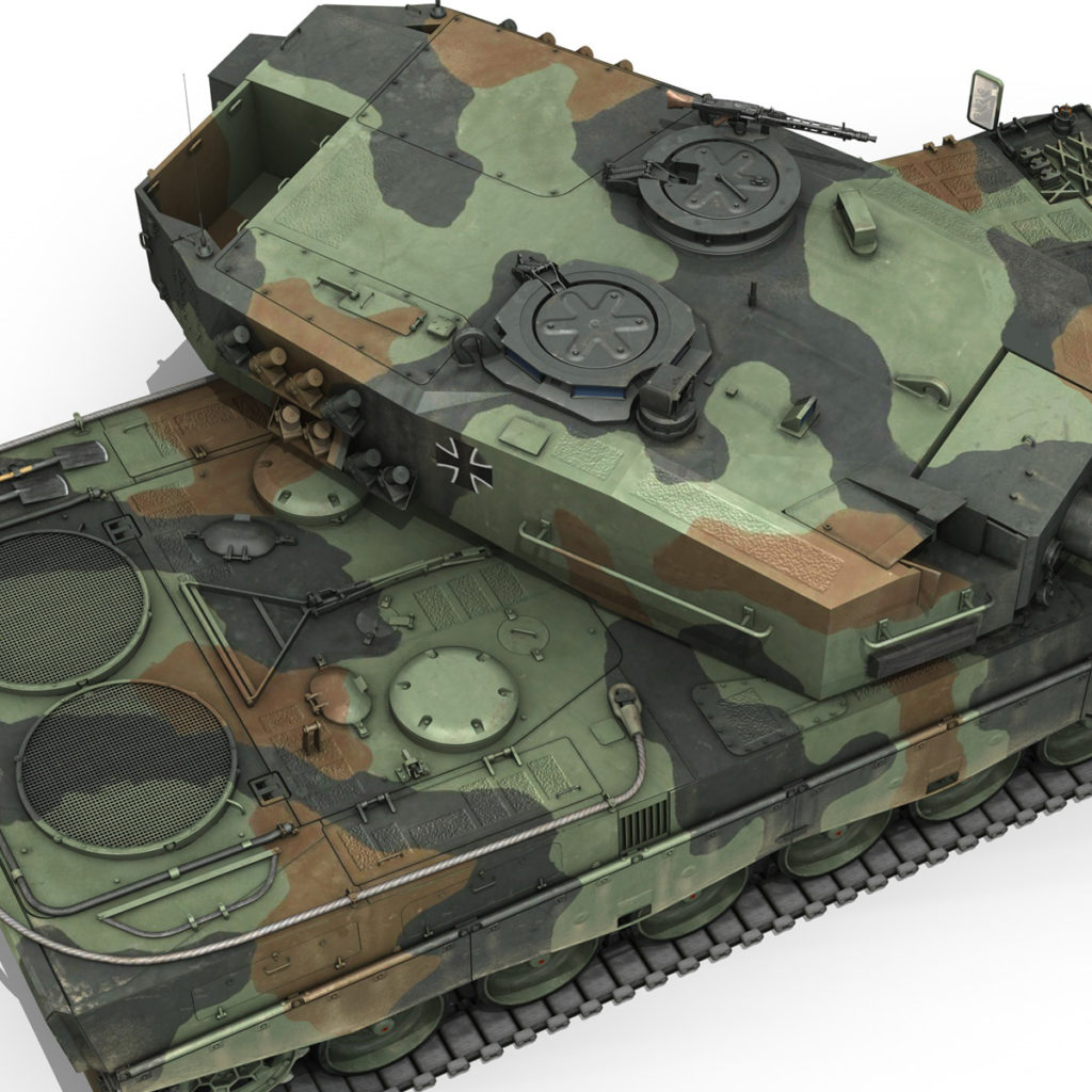 Leopard 2A4 MBT 3D Model - FlatPyramid