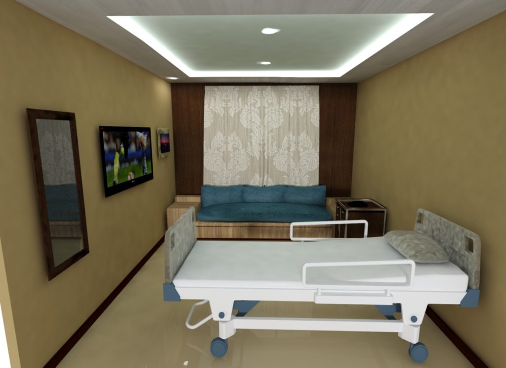 HOSPITAL ROOM 3D Model - FlatPyramid