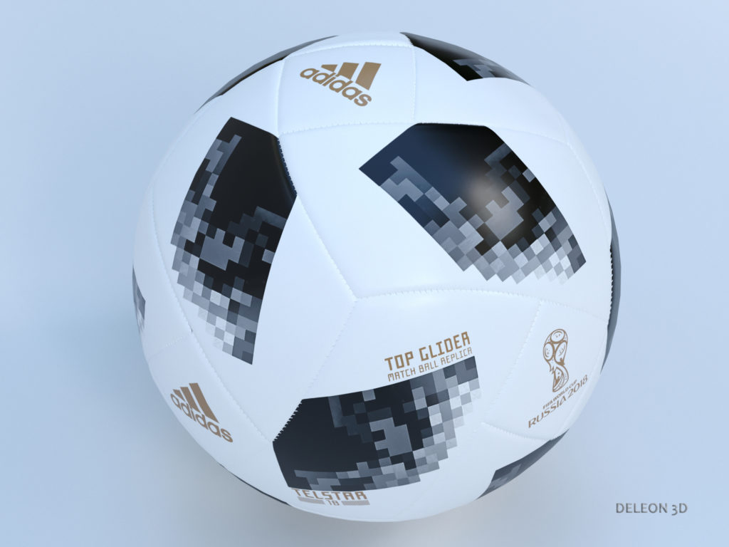 Soccer Ball Adidas 2018 FIFA World Cup Russia 3D Model - FlatPyramid