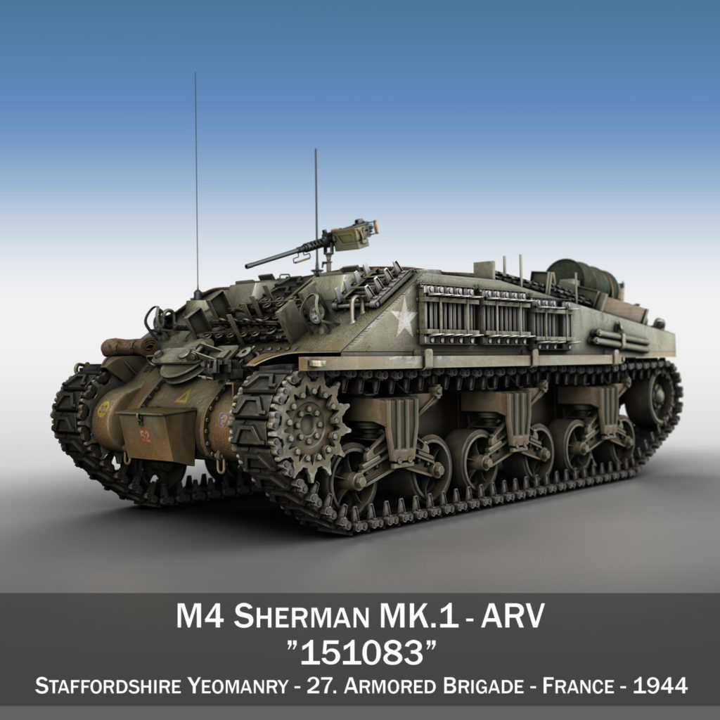 M4 Sherman ARV MK.I - 151083 3D Model - FlatPyramid