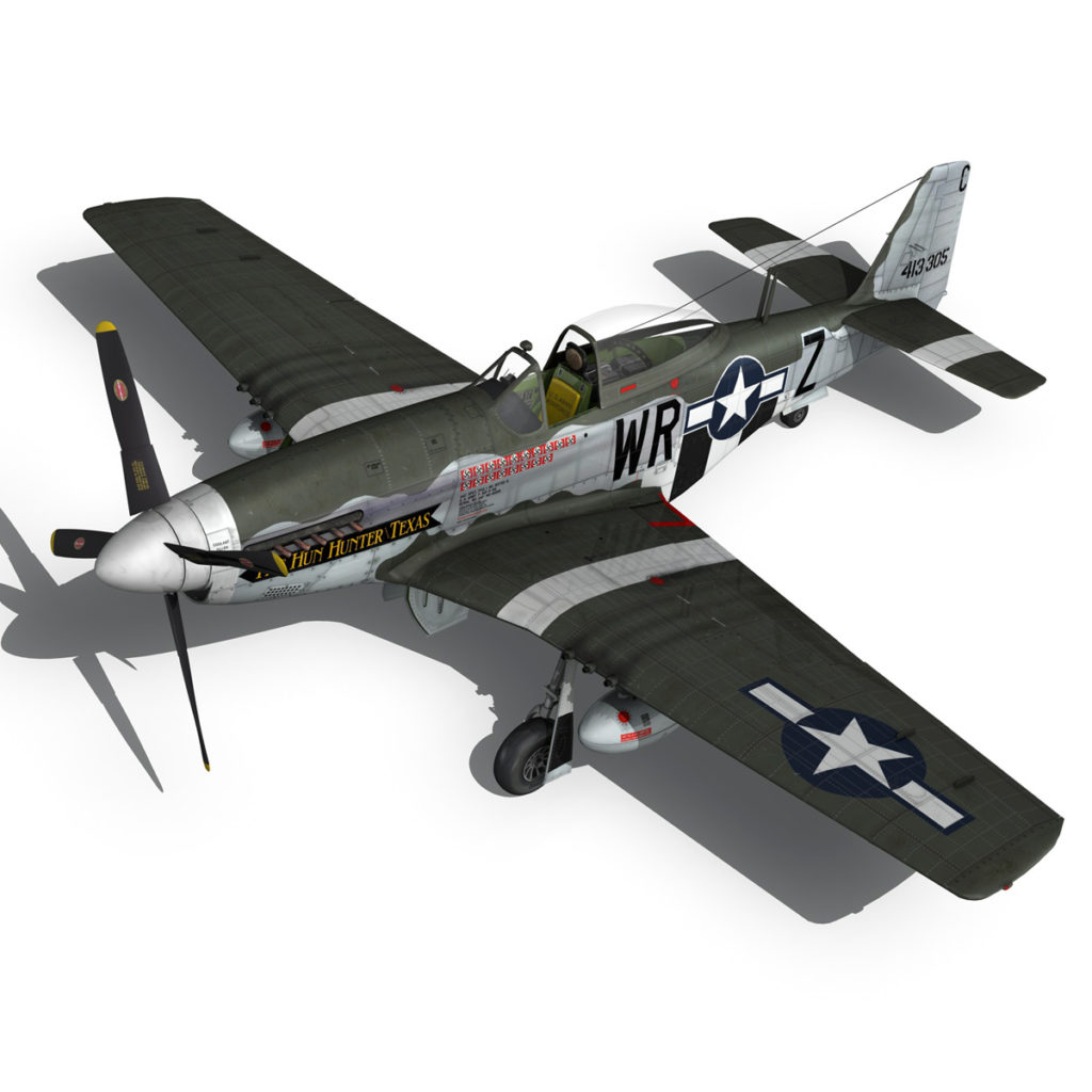 North American P-51D - The Hun Hunter / Texas 3D Model - FlatPyramid