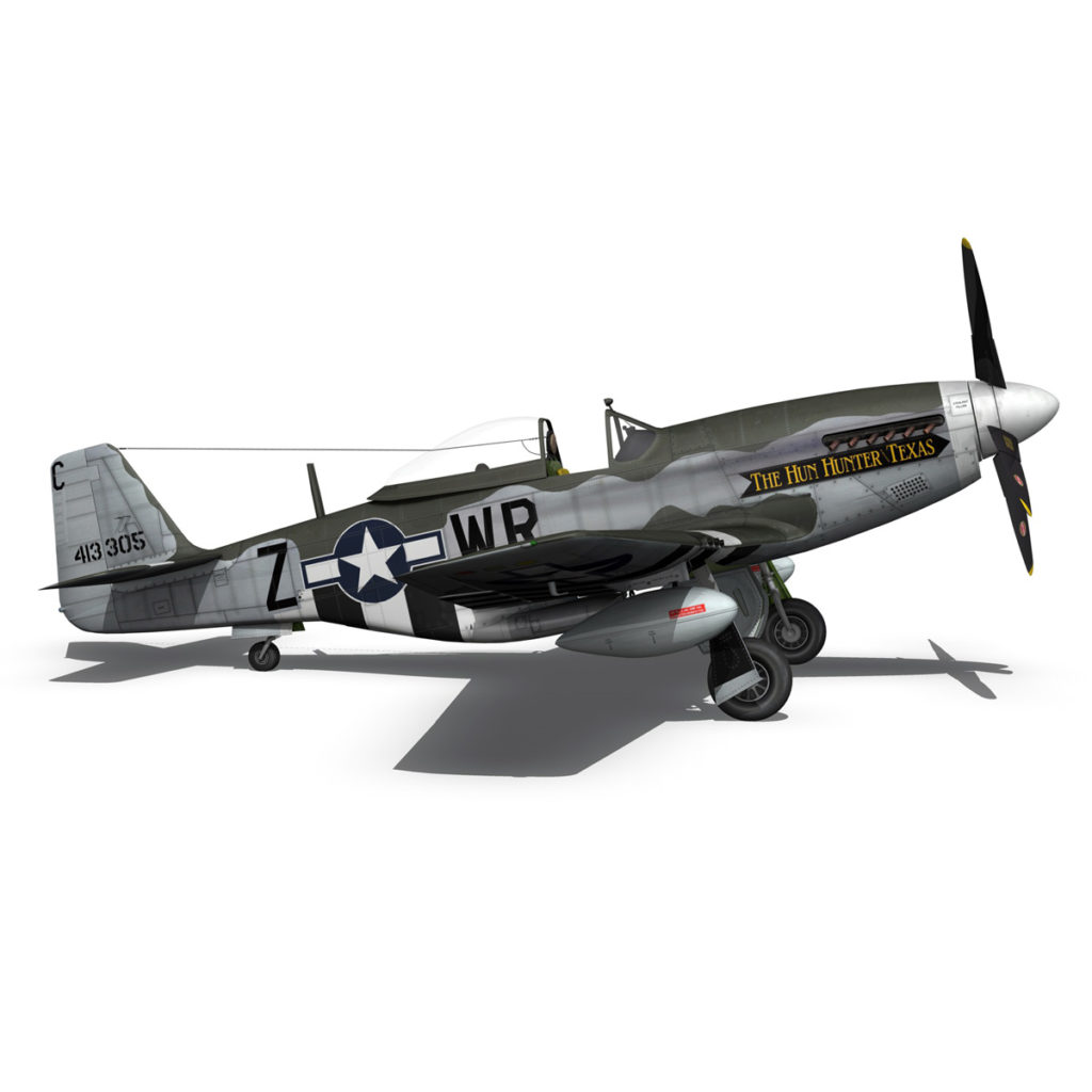 North American P-51D - The Hun Hunter / Texas 3D Model - FlatPyramid