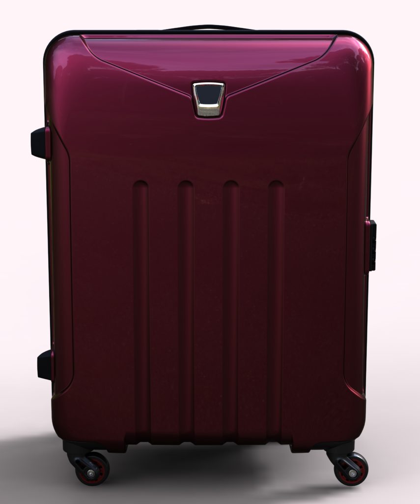 Trolley Suitcase Bag 02 3D Model - FlatPyramid