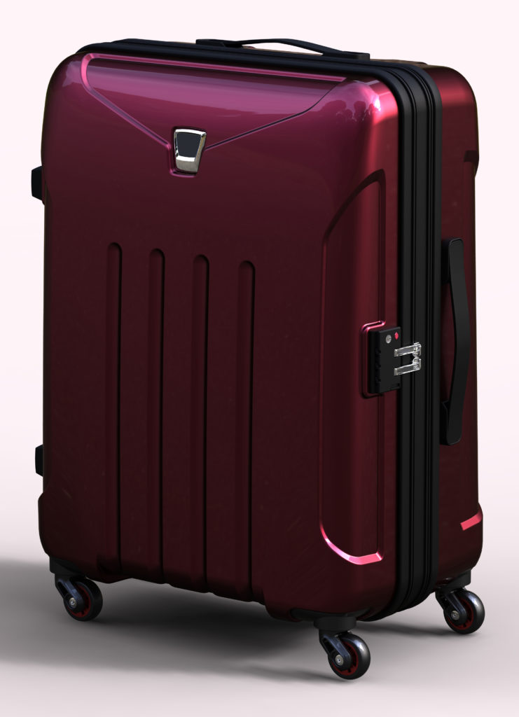 Trolley Suitcase Bag 02 3D Model - FlatPyramid