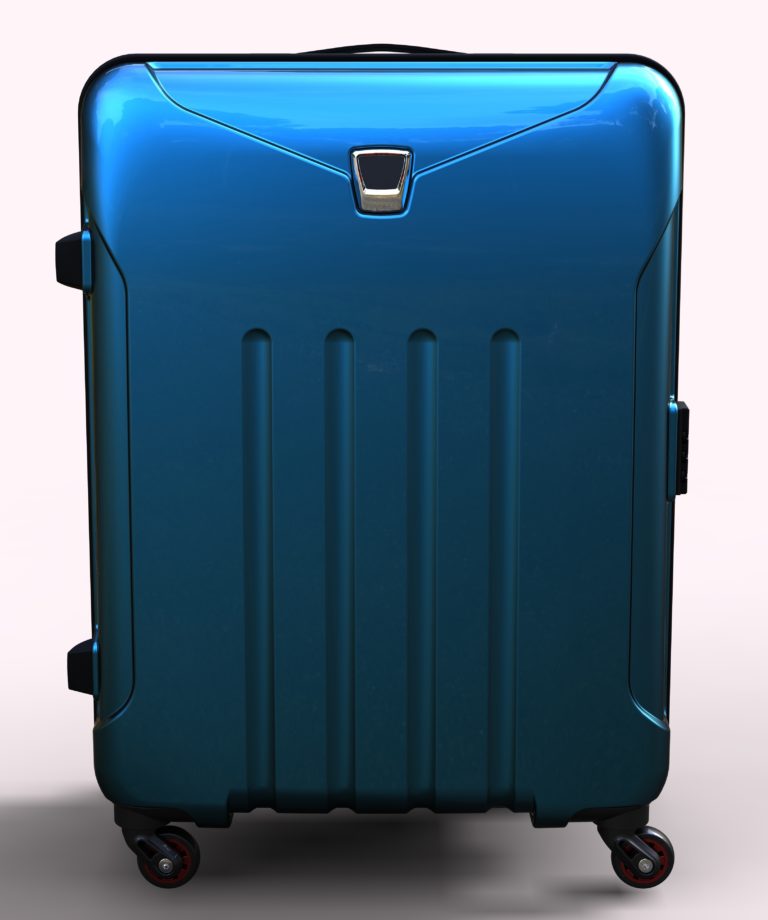 Trolley Suitcase Bag 02 3D Model - FlatPyramid