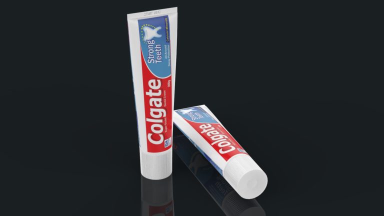 ToothBrush With ToothPaste 3D Model - FlatPyramid