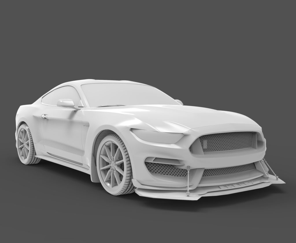 2017 Shelby GT350 3D Model - FlatPyramid