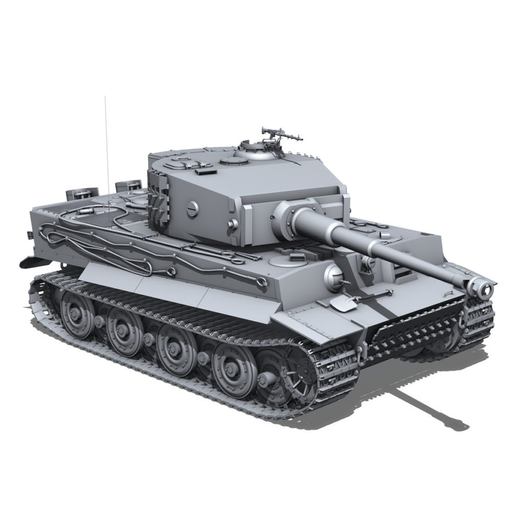 Panzer VI - Tiger - Late Production 3D Model - FlatPyramid