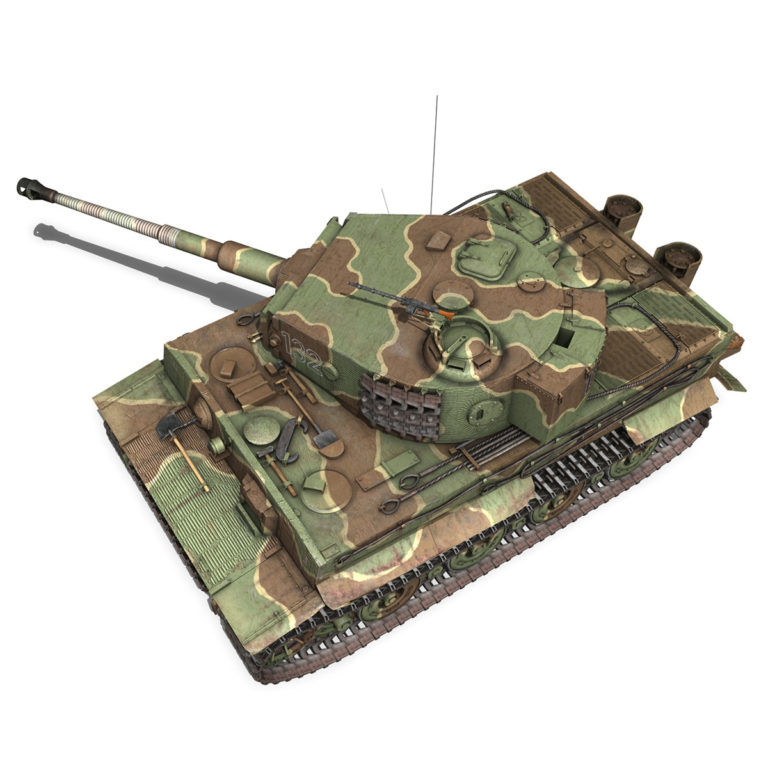 Panzer VI - Tiger - 132 - Late Production 3D Model - FlatPyramid