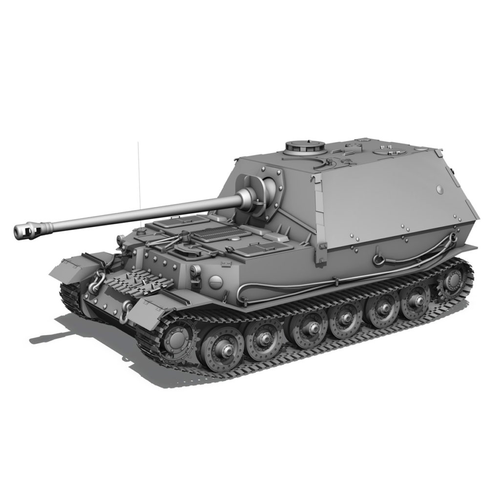 Elefant Tank destroyer - Tiger (P) - 232 3D Model - FlatPyramid