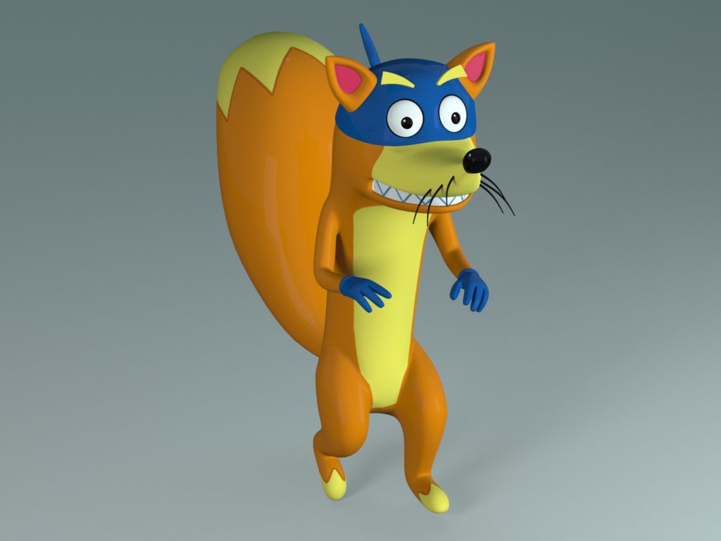 Swiper the Fox 3D Model - FlatPyramid