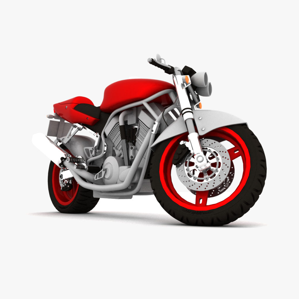 Motorcycle 3D Model Free Download - FlatPyramid