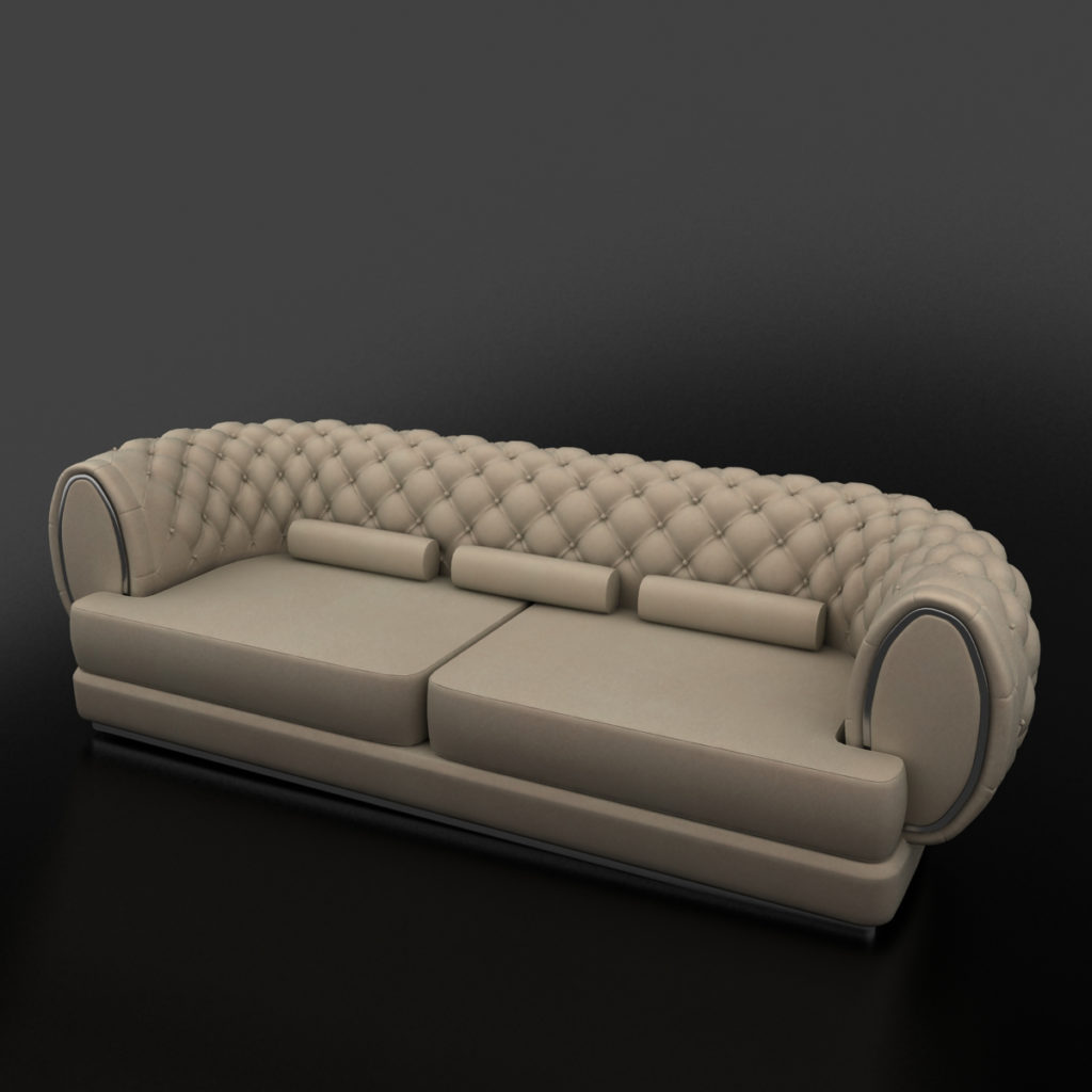 Luxury Sofa 3D Model - FlatPyramid