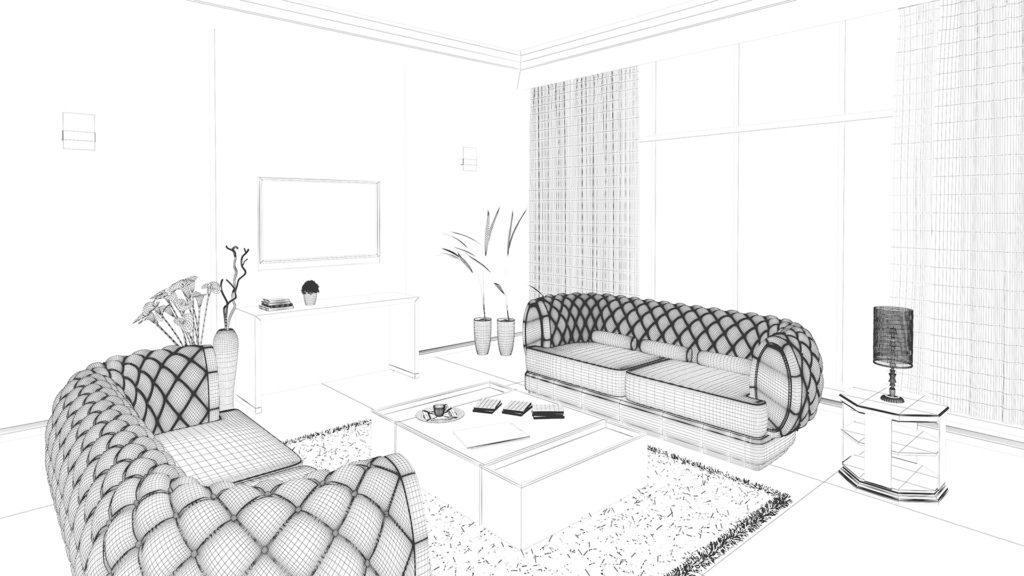 Cubic for Cardboard-Virtual reality Living Room 3D Model - FlatPyramid