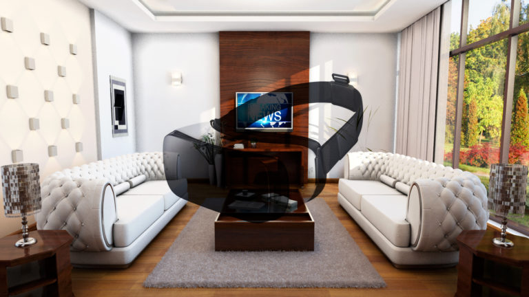 Cubic for Cardboard-Virtual reality Living Room 3D Model - FlatPyramid