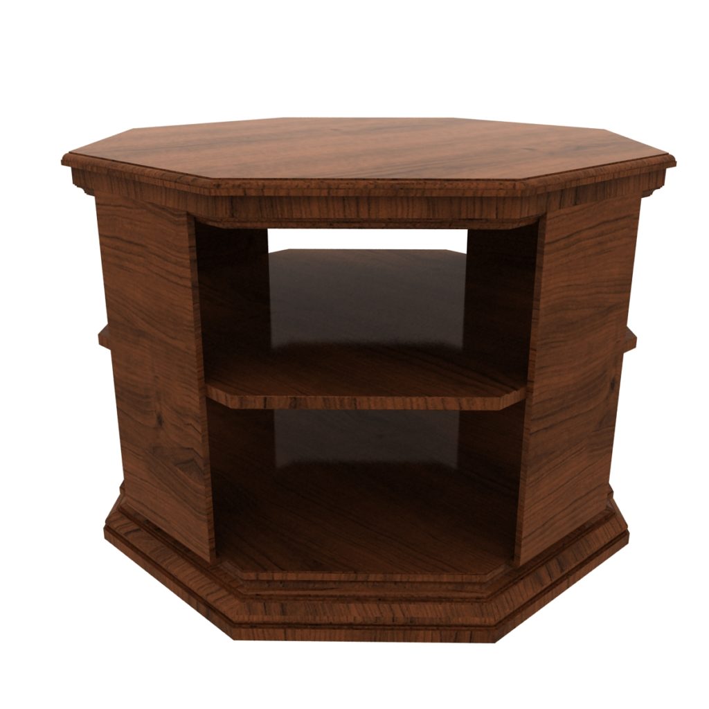 Corner table 3D Model - FlatPyramid