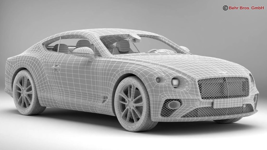Bentley Continental GT 2018 3D Model - FlatPyramid
