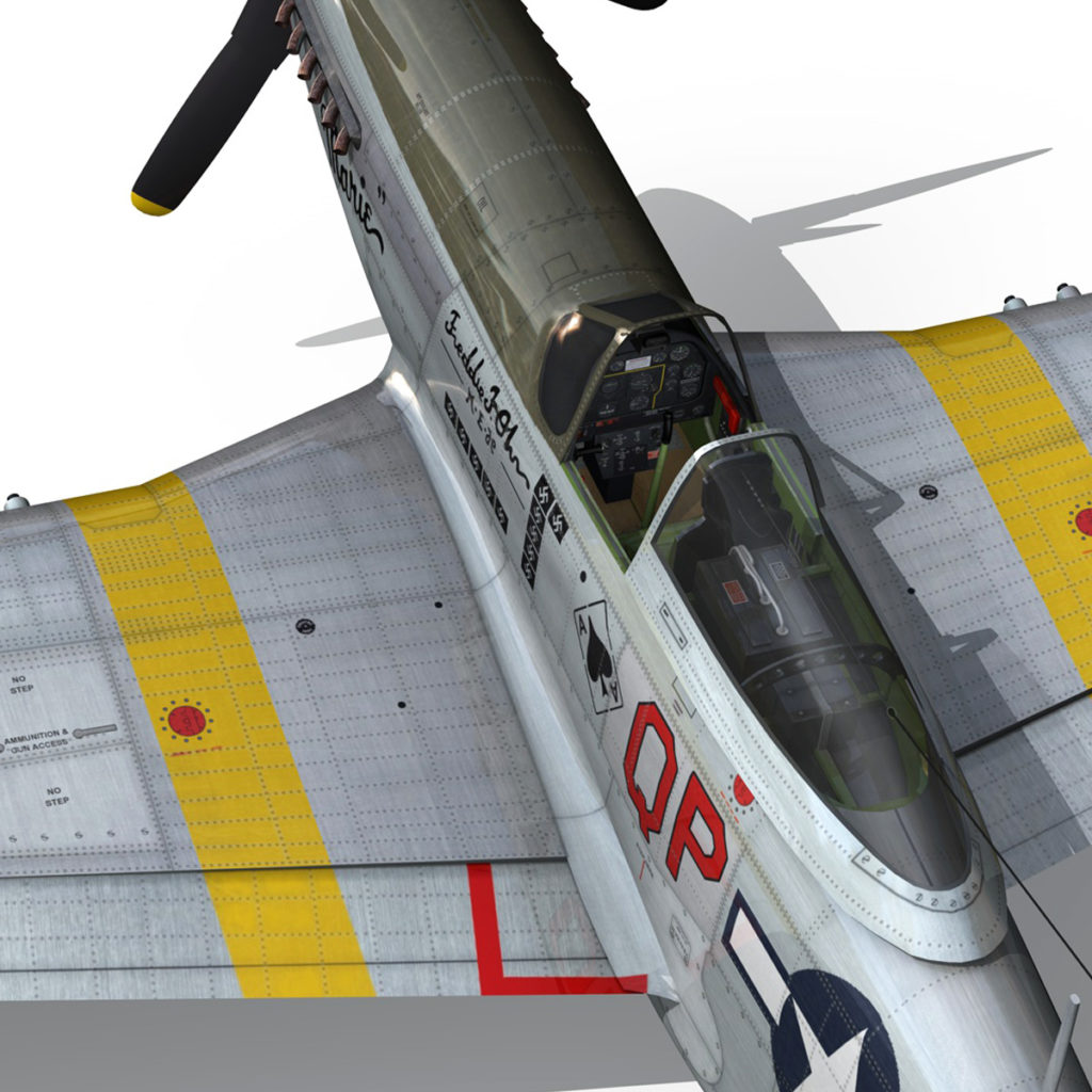 North American P-51D Mustang - Marie 3D Model - FlatPyramid