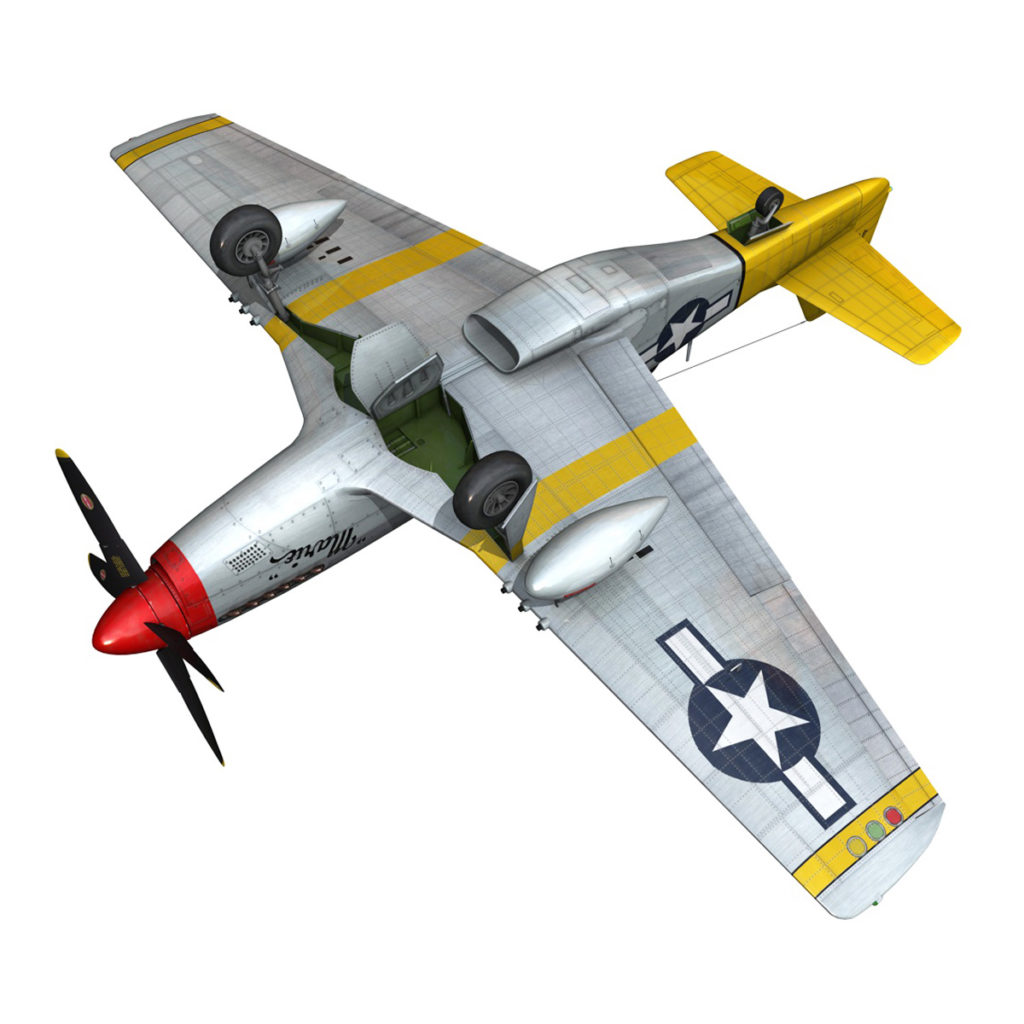 North American P-51D Mustang - Marie 3D Model - FlatPyramid