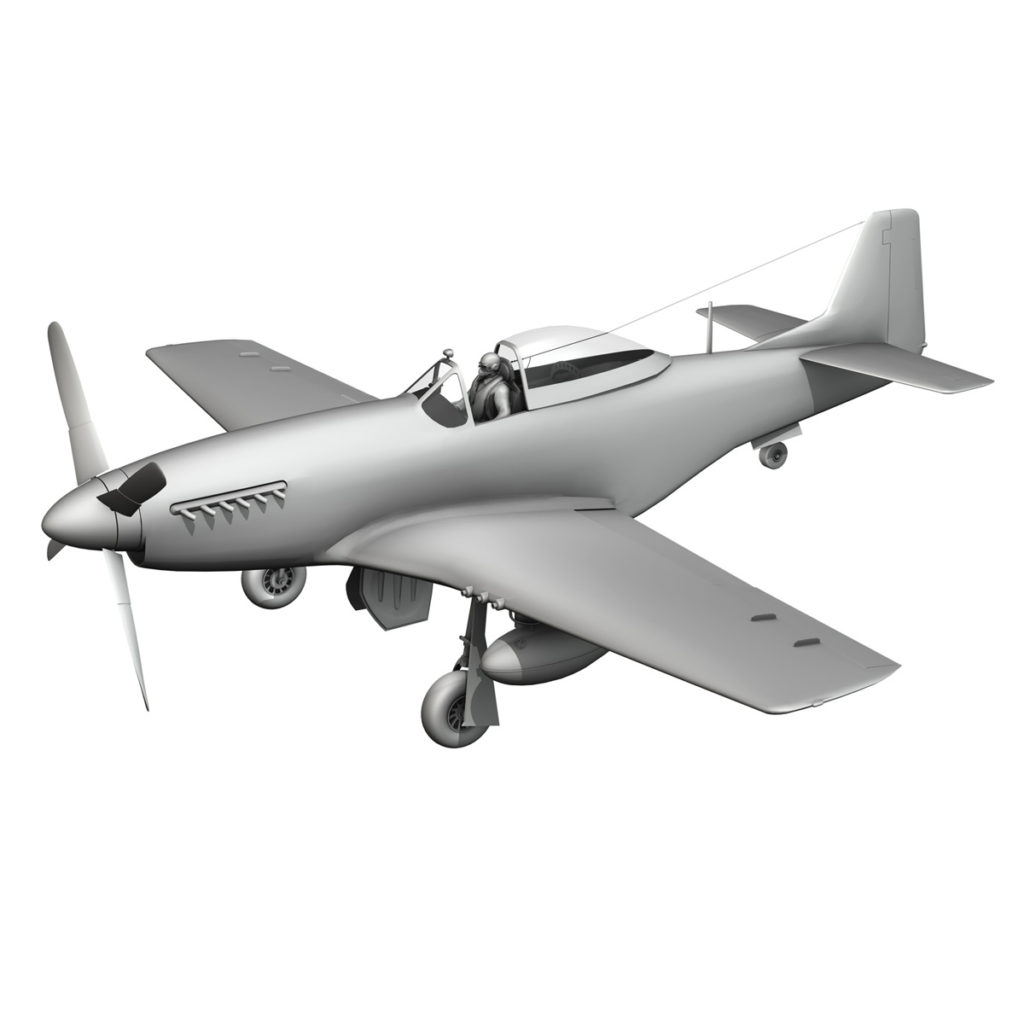 North American P-51D Mustang - Marie 3D Model - FlatPyramid