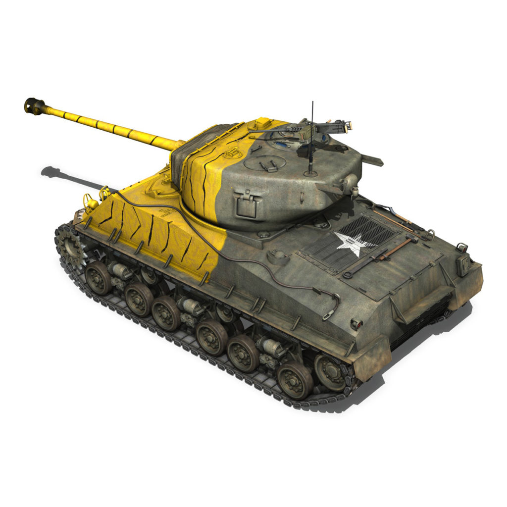 M4A3E8 Sherman - Easy Eight - Korea 3D Model - FlatPyramid