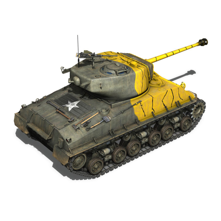 M4A3E8 Sherman - Easy Eight - Korea 3D Model - FlatPyramid