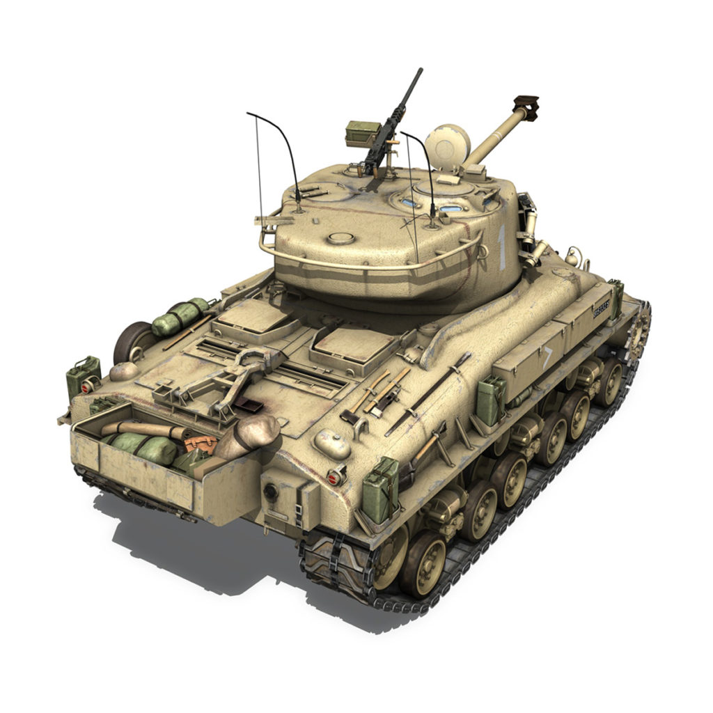 M51 Israel Super Sherman - 1 3D Model - FlatPyramid