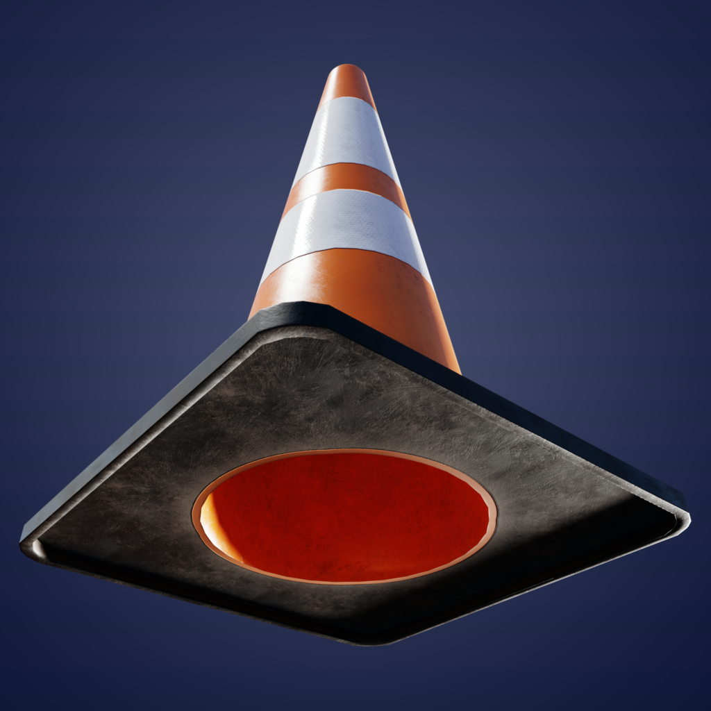 Traffic Cone game asset multi-pack 3D Model - FlatPyramid