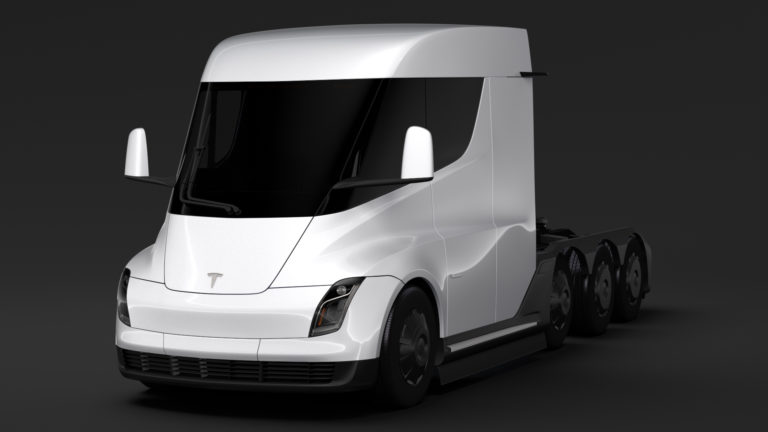 Tesla Semi 4axis 2018 3D Model - FlatPyramid