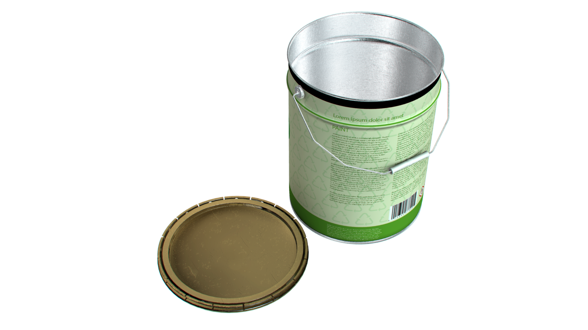 Paint cans 3D Model - FlatPyramid