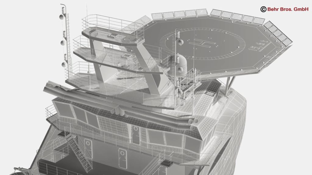 Generic Support Vessel 3D Model - FlatPyramid