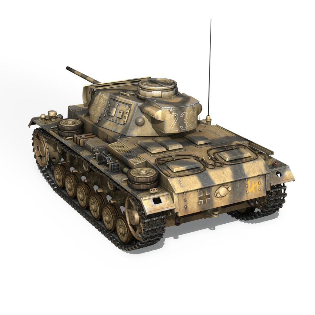 PzKpfw III - Panzer 3 - Ausf.L - 223 3D Model - FlatPyramid
