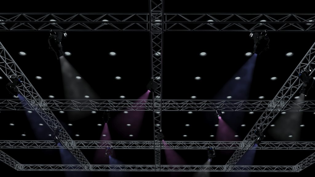 Big Square Truss-Stage Lights 3D Model - FlatPyramid