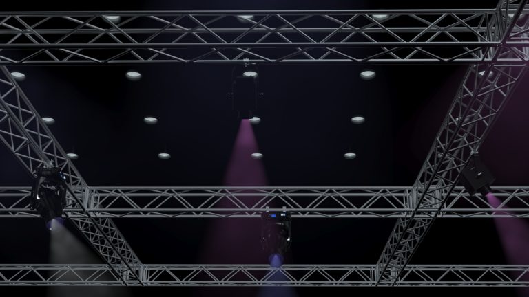 Big Square Truss-Stage Lights 3D Model - FlatPyramid