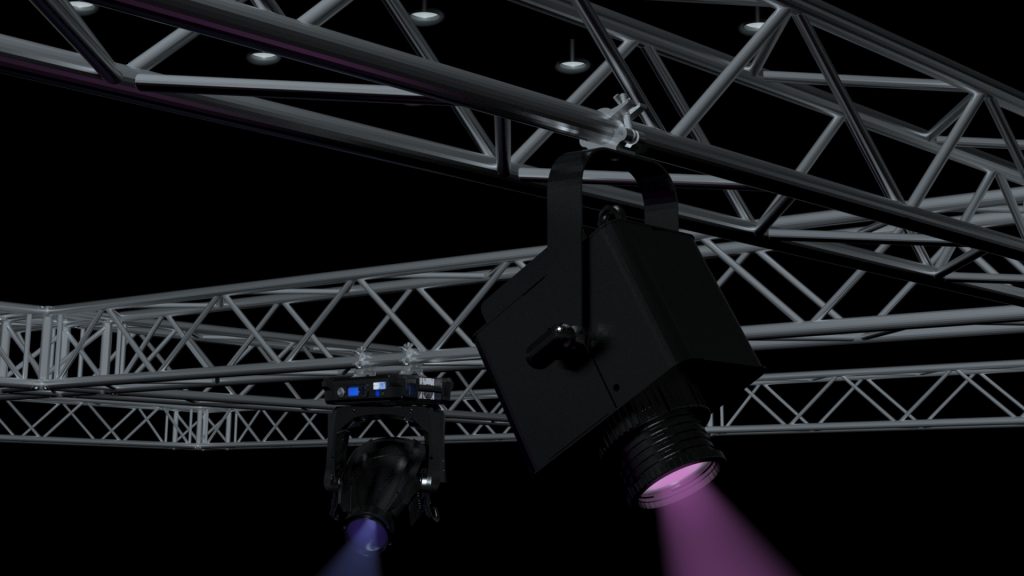 Big Square Truss-Stage Lights 3D Model - FlatPyramid
