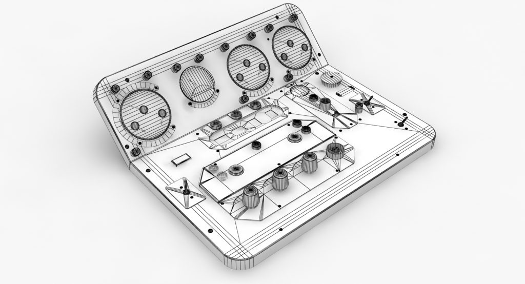 Mi-8MT Mi-17MT Central Panels Board English 3D Model - FlatPyramid