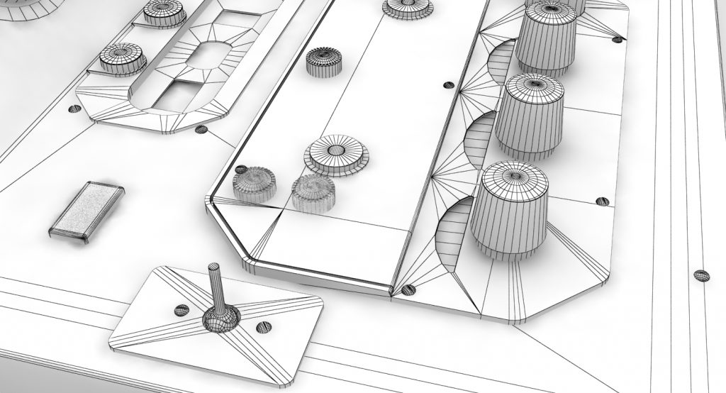 Mi-8MT Mi-17MT Central Panels Board English 3D Model - FlatPyramid