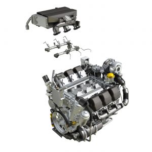 Diesel Turbo - 6-cylinder Engine 3D Model - FlatPyramid