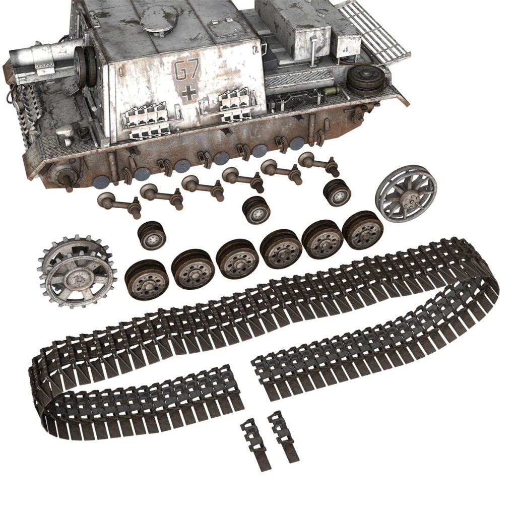 StuIG 33B - Self-propelled heavy Infantry Gun - G7 3D Model - FlatPyramid