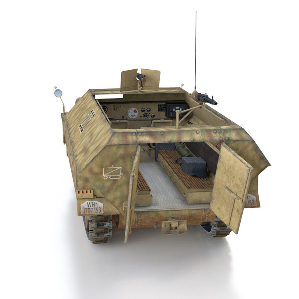 SD.KFZ 251/1 Ausf.D - Half-track - 202 3D Model - FlatPyramid
