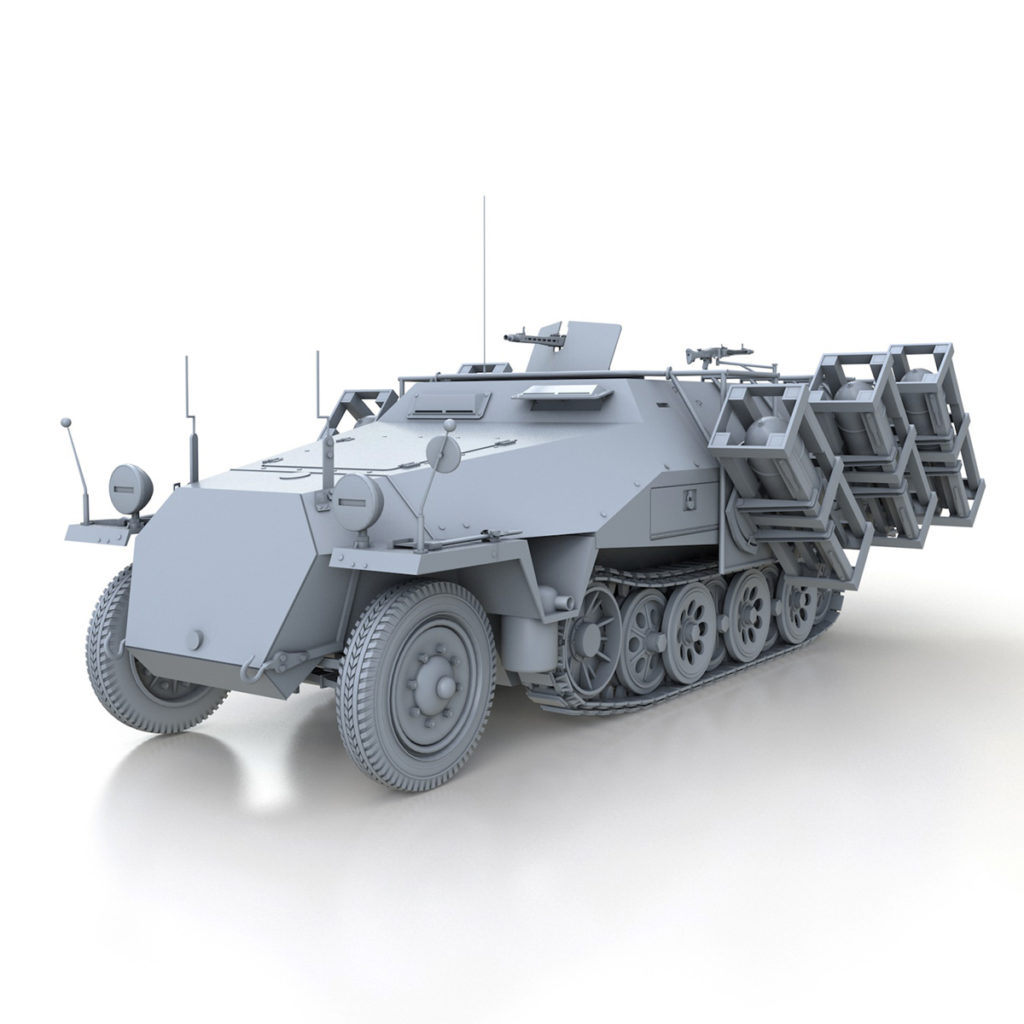 SDKFZ 251 - Ausf.D - Stuka zu Fuss 3D Model - FlatPyramid