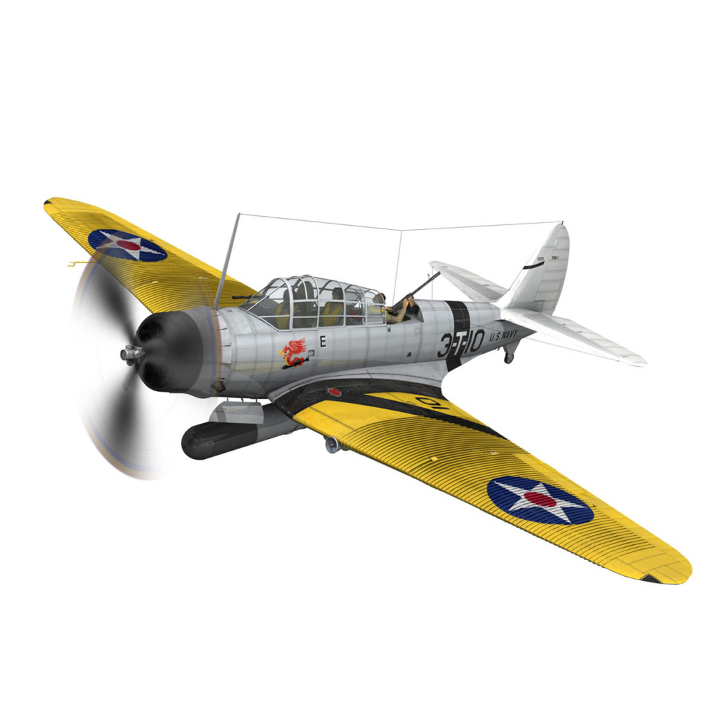 Douglas TDB-1 Devastator - 3T10 3D Model - FlatPyramid