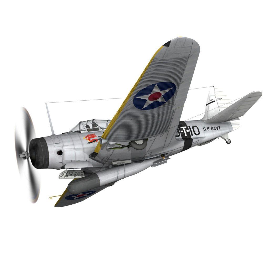 Douglas TDB-1 Devastator - 3T10 3D Model - FlatPyramid