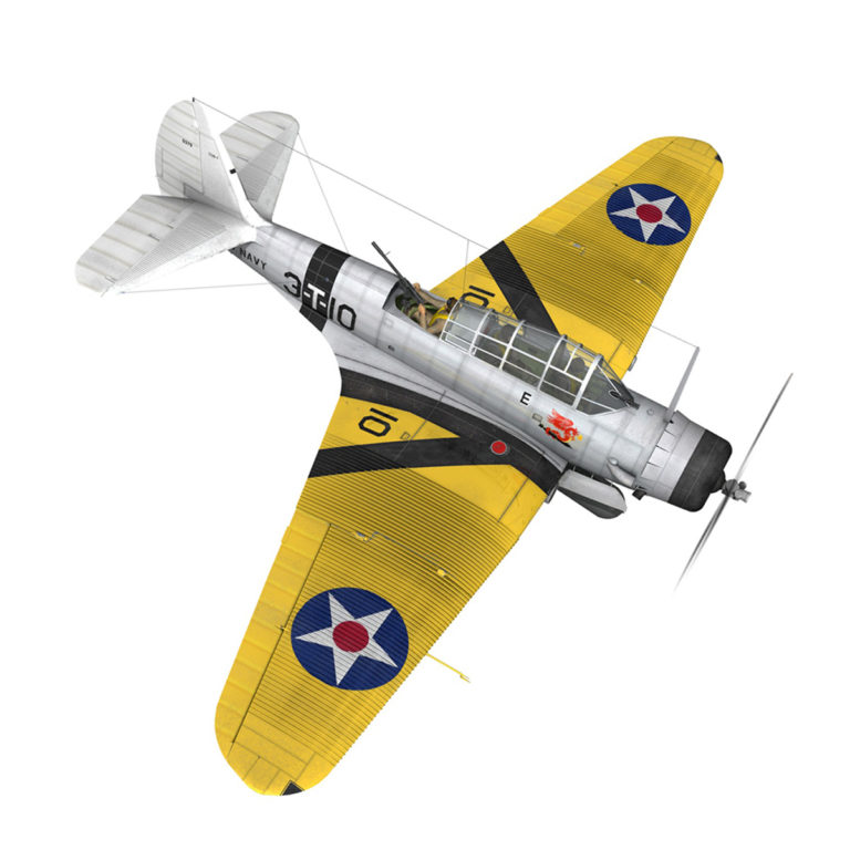 Douglas TDB-1 Devastator - 3T10 3D Model - FlatPyramid