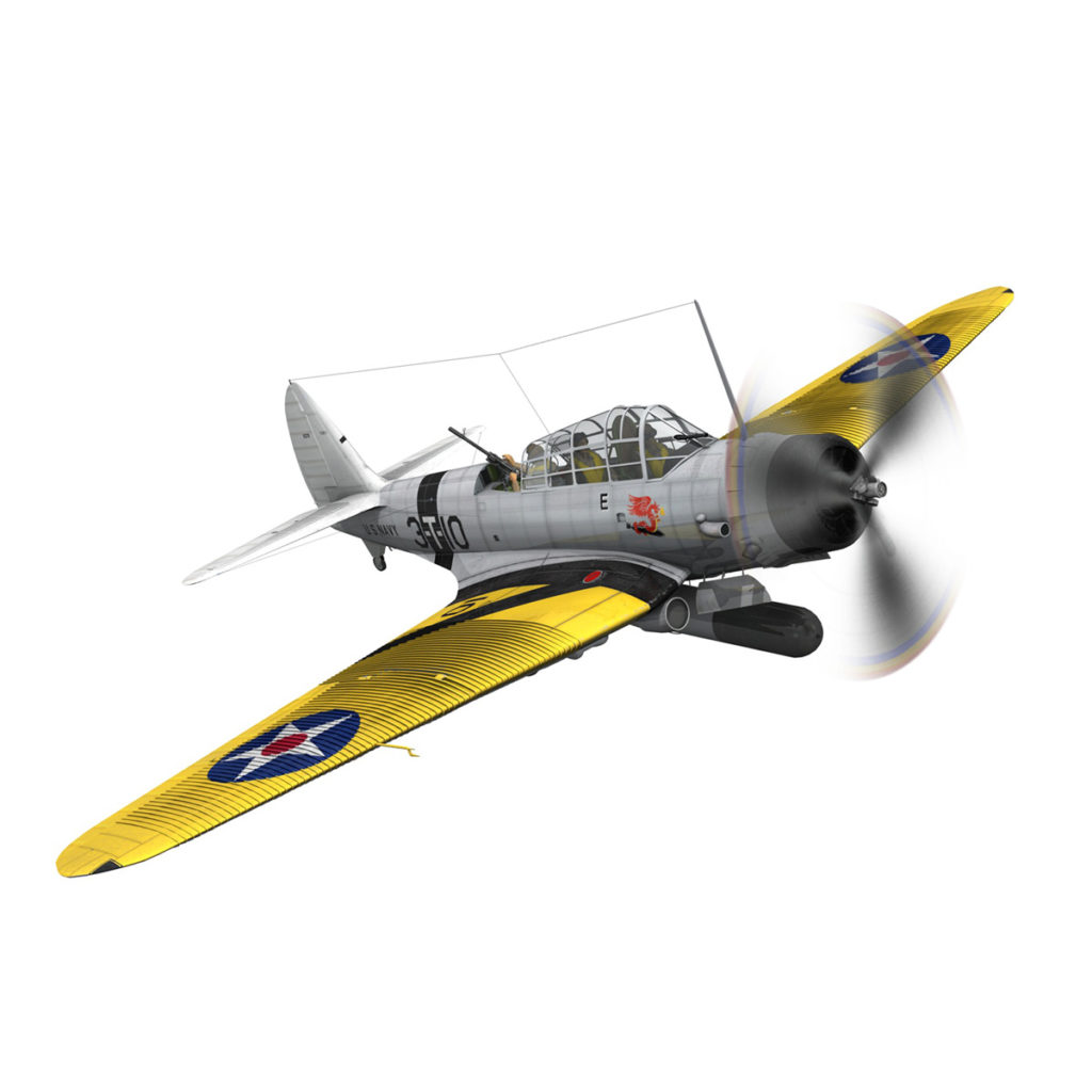 Douglas TDB-1 Devastator - 3T10 3D Model - FlatPyramid