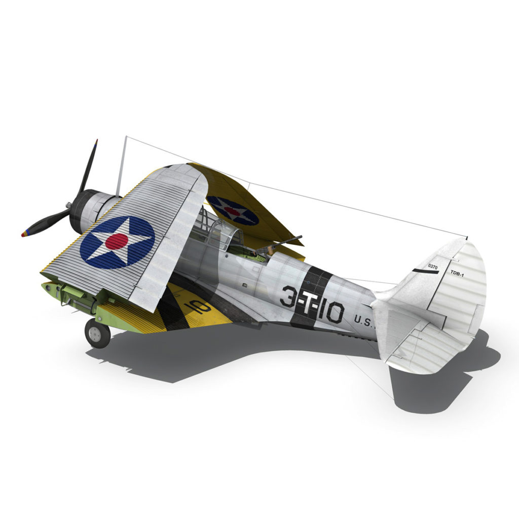 Douglas TDB-1 Devastator - 3T10 3D Model - FlatPyramid