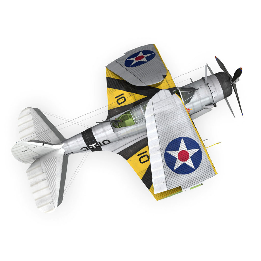 Douglas TDB-1 Devastator - 3T10 3D Model - FlatPyramid