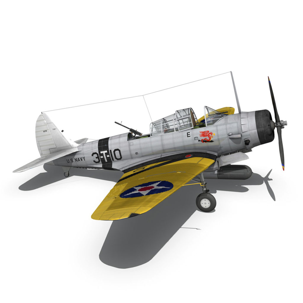 Douglas TDB-1 Devastator - 3T10 3D Model - FlatPyramid