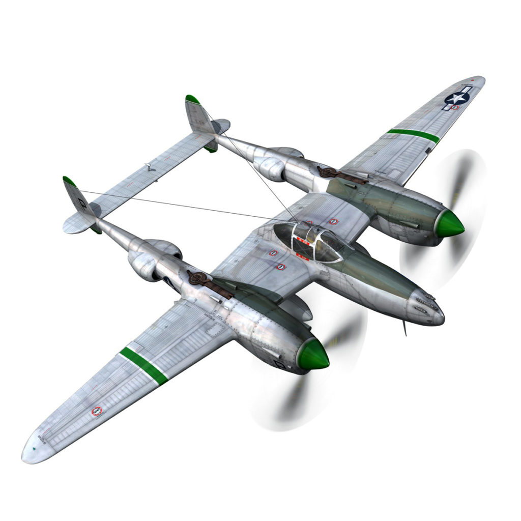 Lockheed P-38 Lightning - Shadys Lady 3D Model - FlatPyramid