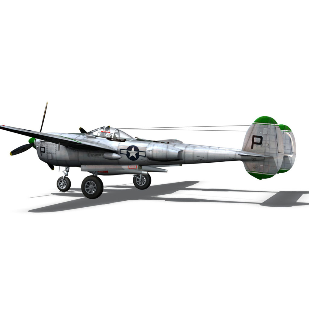 Lockheed P-38 Lightning - Shadys Lady 3D Model - FlatPyramid